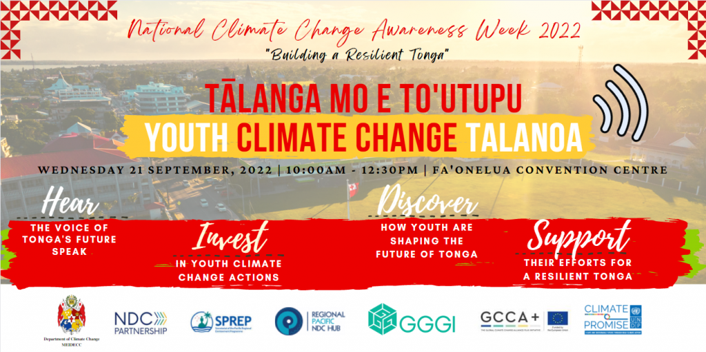 Another youth-led talanoa event to commemorate Tonga’s ratification of the Paris Agreement ...